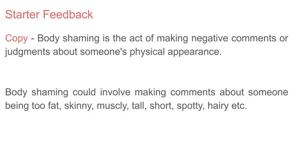 Body Shaming Lesson – Youcantknoweverything Education