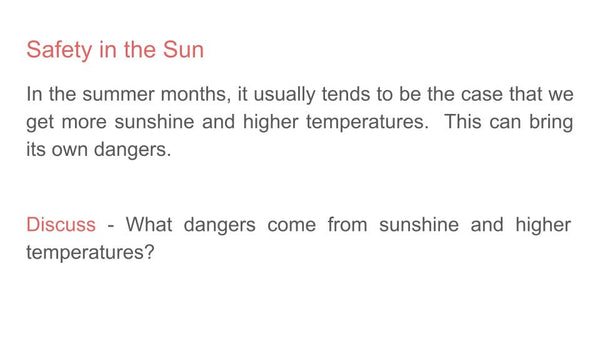 Summer Safety PSHE Lesson / Tutor Time Resource – Youcantknoweverything ...