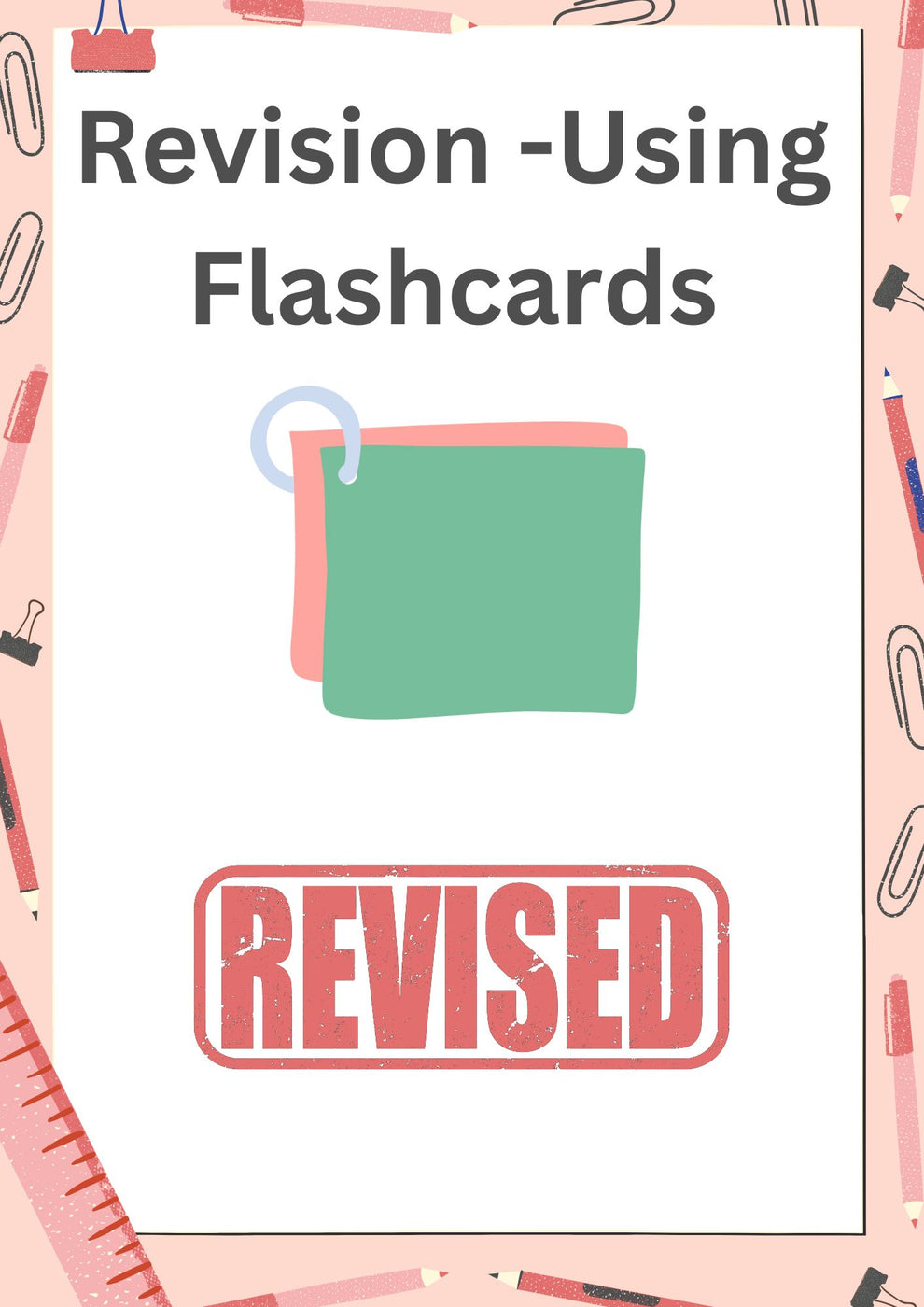 Revision - Using Flashcards Tutorial / Assembly – Youcantknoweverything Education