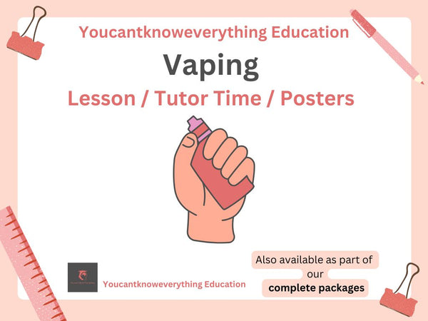 Vaping Posters / Display PSHE – Youcantknoweverything Education